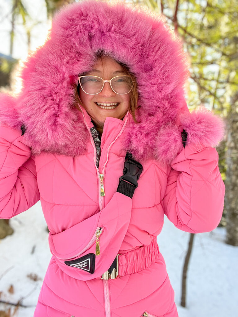 The Perfect Pink Snowsuit for Winter